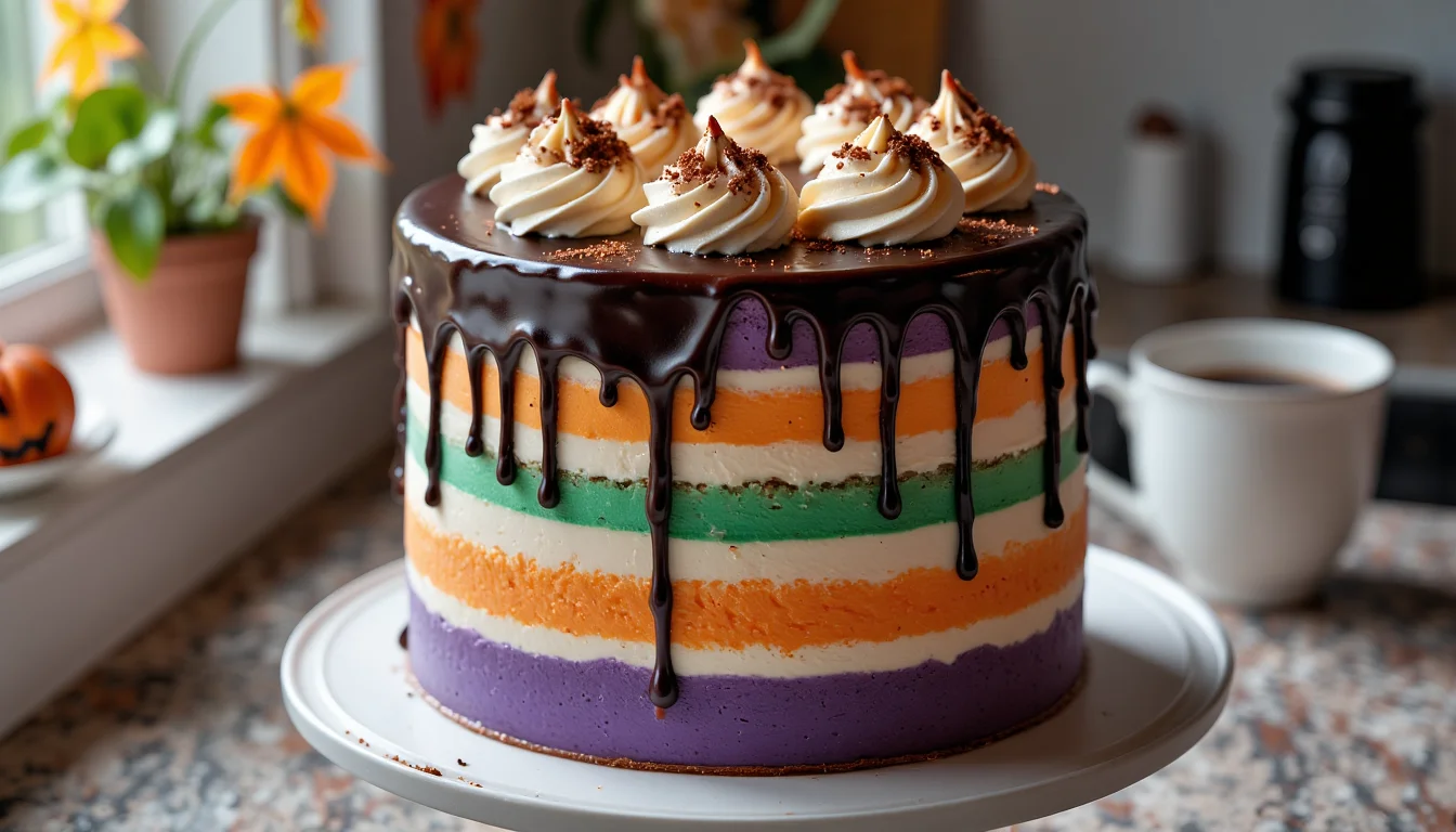 Easy Halloween Chocolate Cake Recipe | Layer Cake